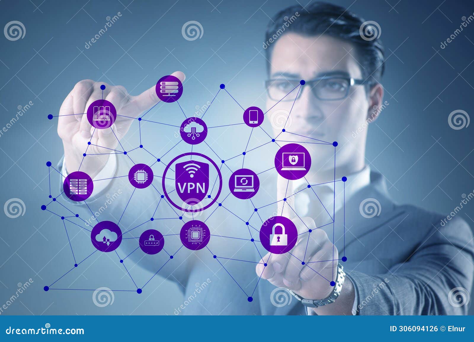 Virtual Private Network VPN Cyber Concept Stock Photo - Image of online ...