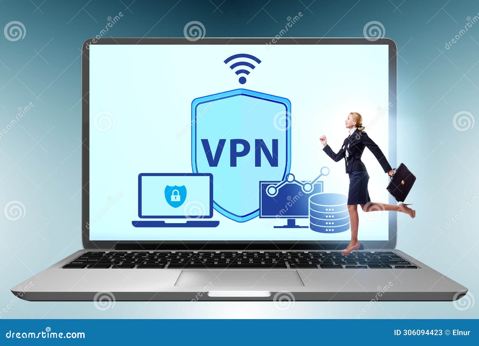 Virtual Private Network VPN Cyber Concept Stock Image - Image of ...
