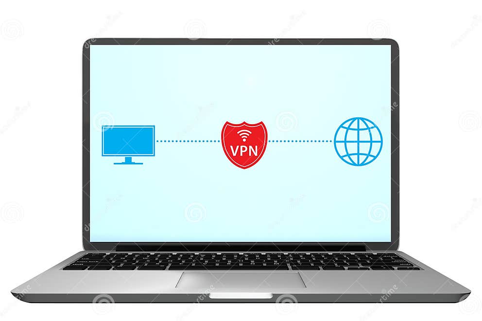 Virtual Private Network VPN Cyber Concept Stock Photo - Image of data ...