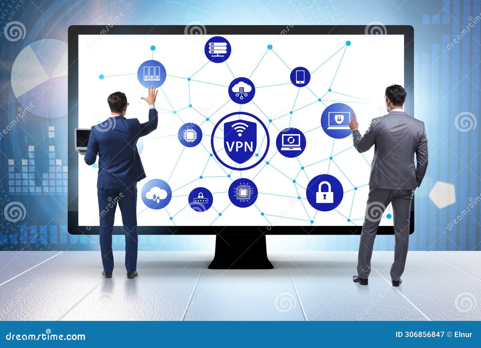 Virtual Private Network VPN Cyber Concept Stock Image - Image of ...