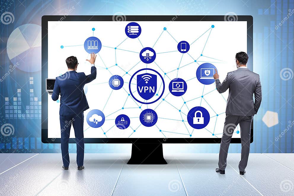 Virtual Private Network VPN Cyber Concept Stock Image - Image of ...