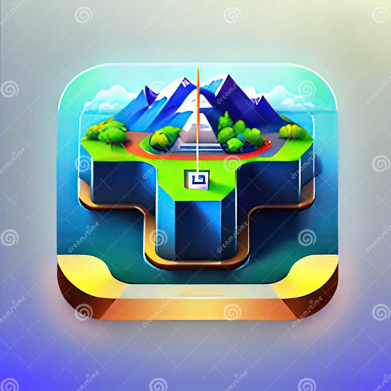 Virtual Private Network (Vpn) Software App Icon. Generative AI. Stock ...