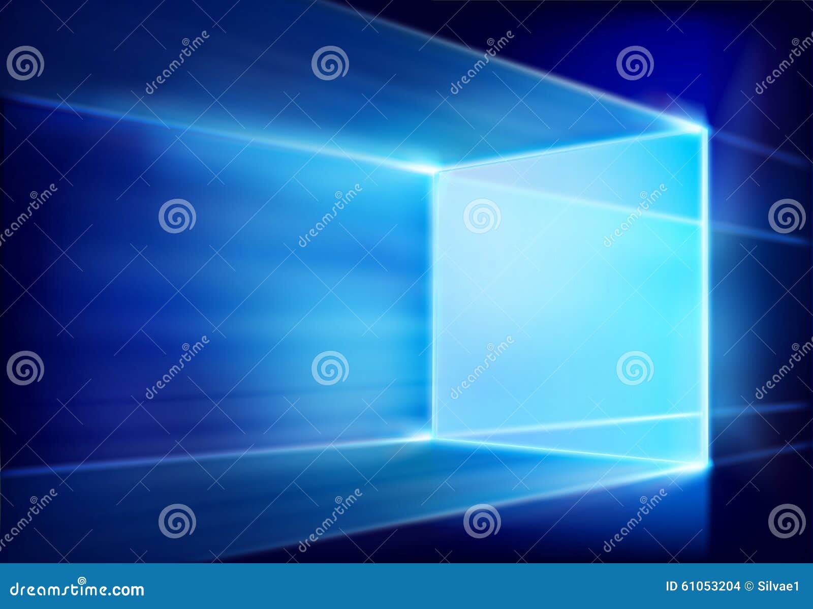 Virtual Projection Screen. Vector Illustration. Stock Vector ...