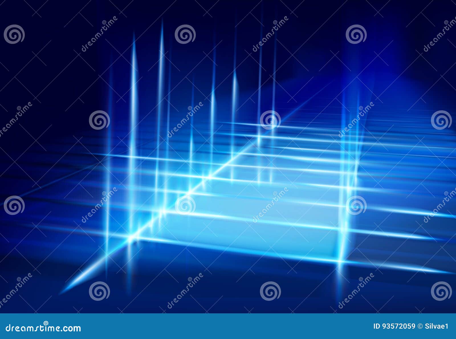 Virtual Projection. Vector Illustration. Stock Vector - Illustration of ...