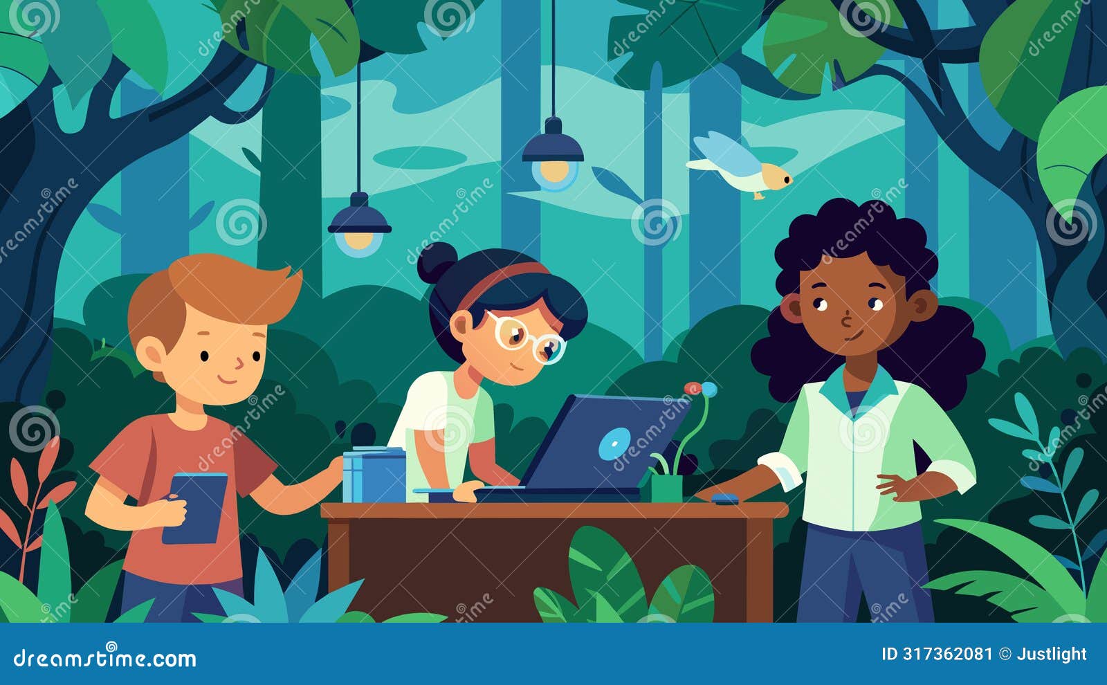 In A Virtual Rainforest Kids Conduct Experiments To Analyze The Effects ...