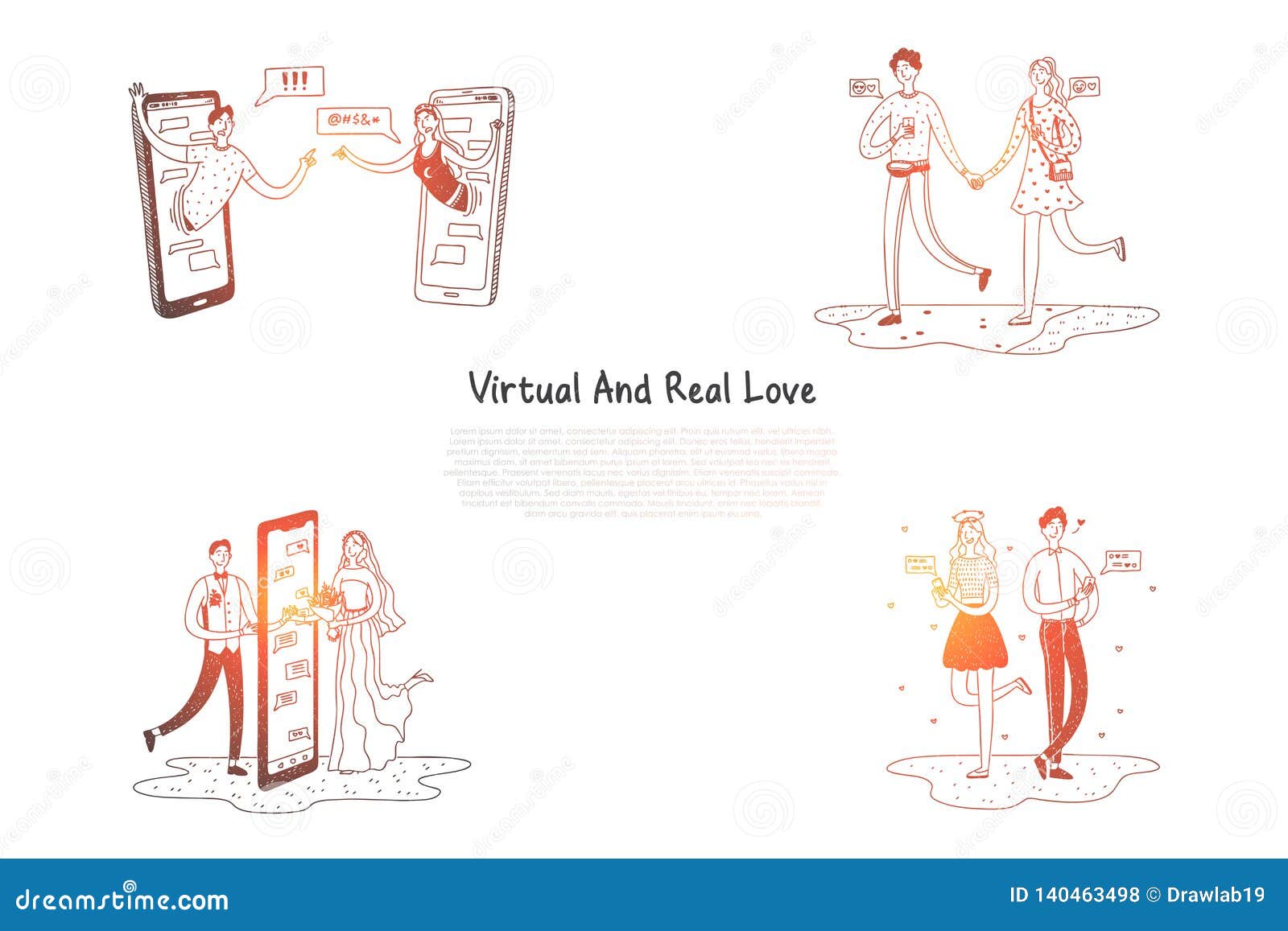 Virtual and Real Love - Couples Having Relationships Via Internet ...