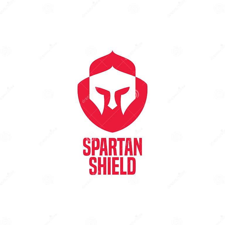 Spartan Shield Logo stock illustration. Illustration of circle - 281055478