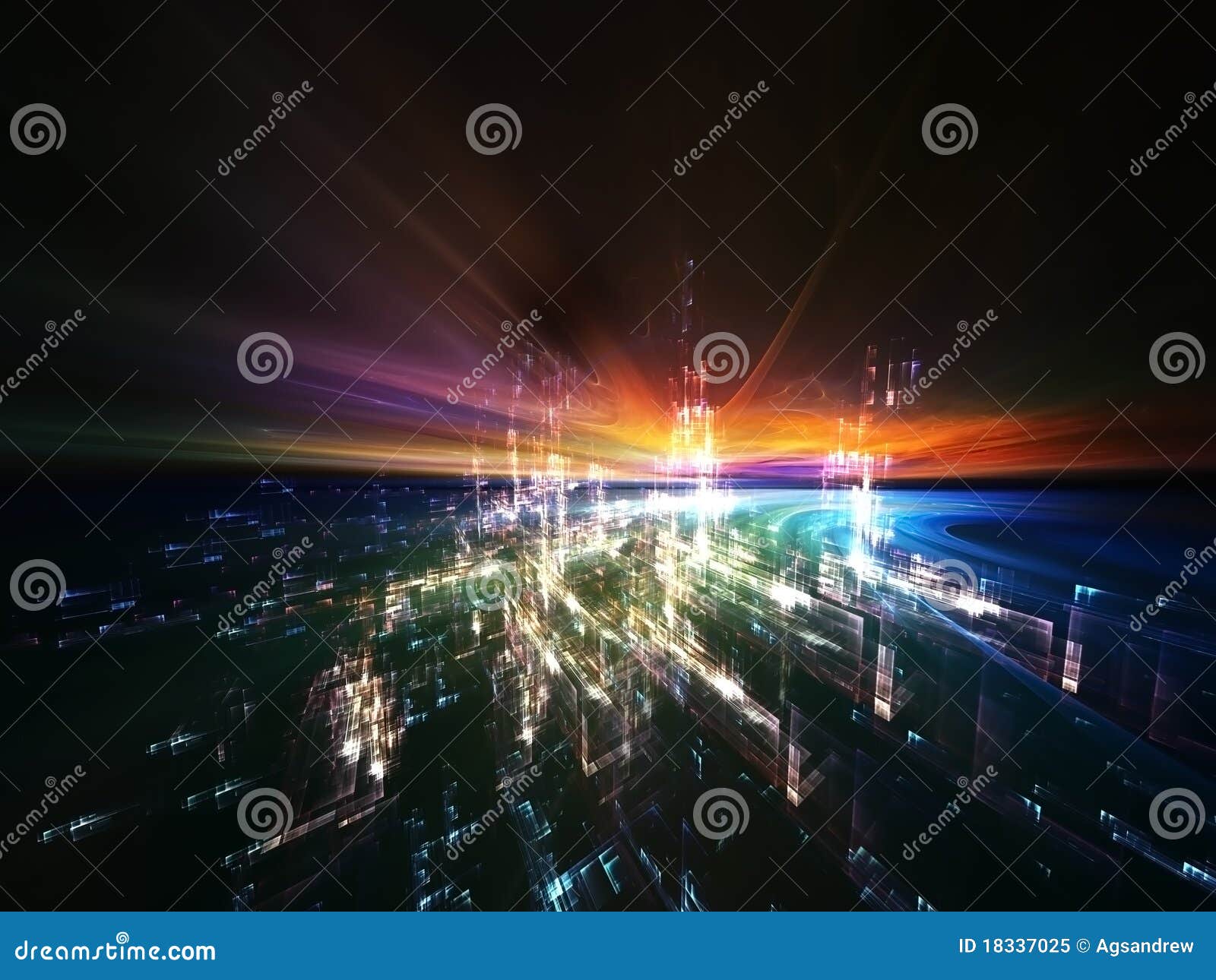 Virtual Reality Abstract stock image. Image of composition - 18337025