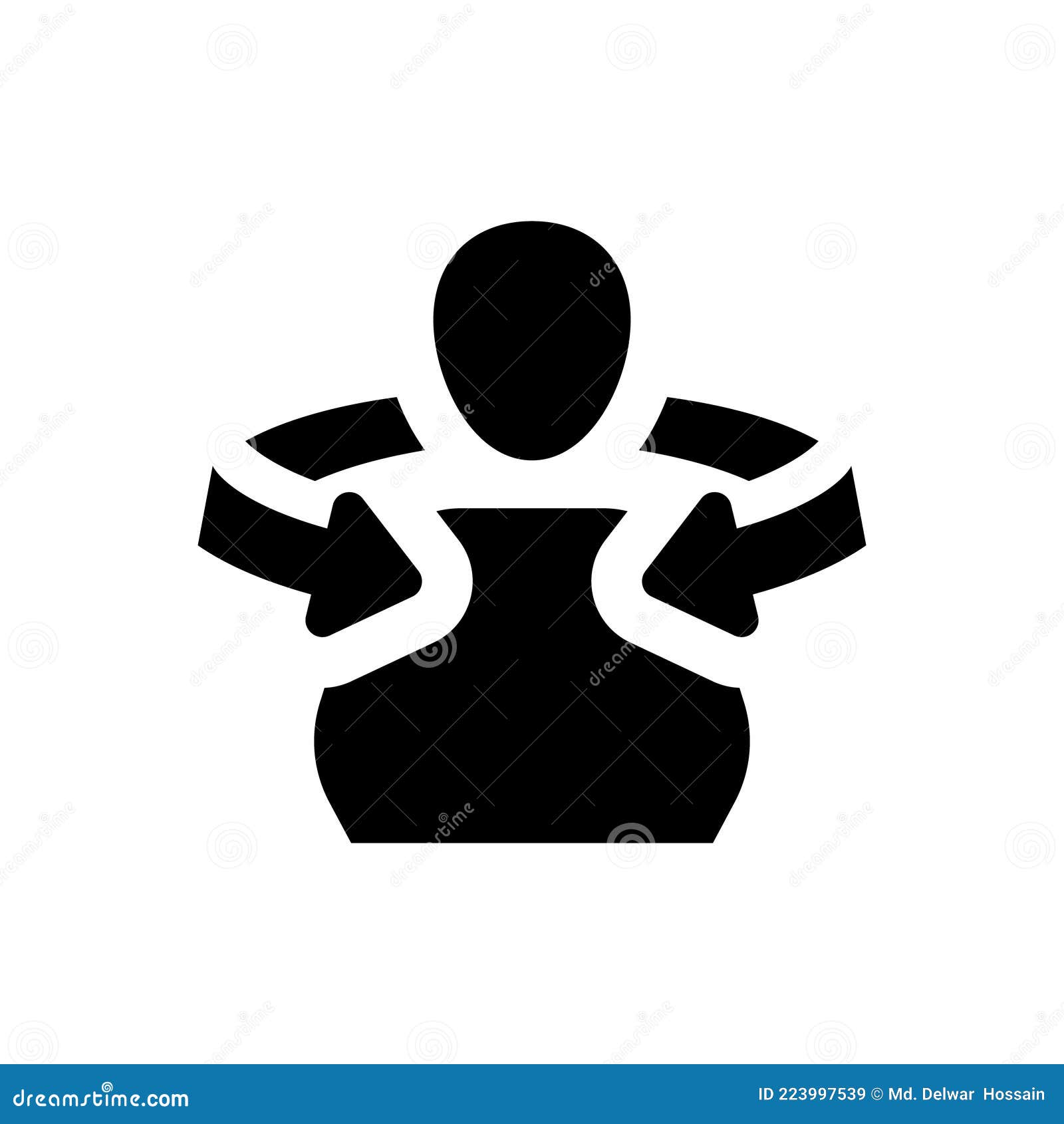 Virtual reality arrow icon stock vector. Illustration of arrow - 223997539