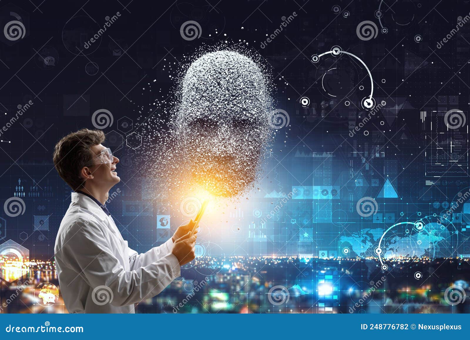 Virtual Reality and Artificial Intelligence Concept Stock Photo - Image ... Virtual Reality and Artificial Intelligence Concept Stock Photo - Image ...