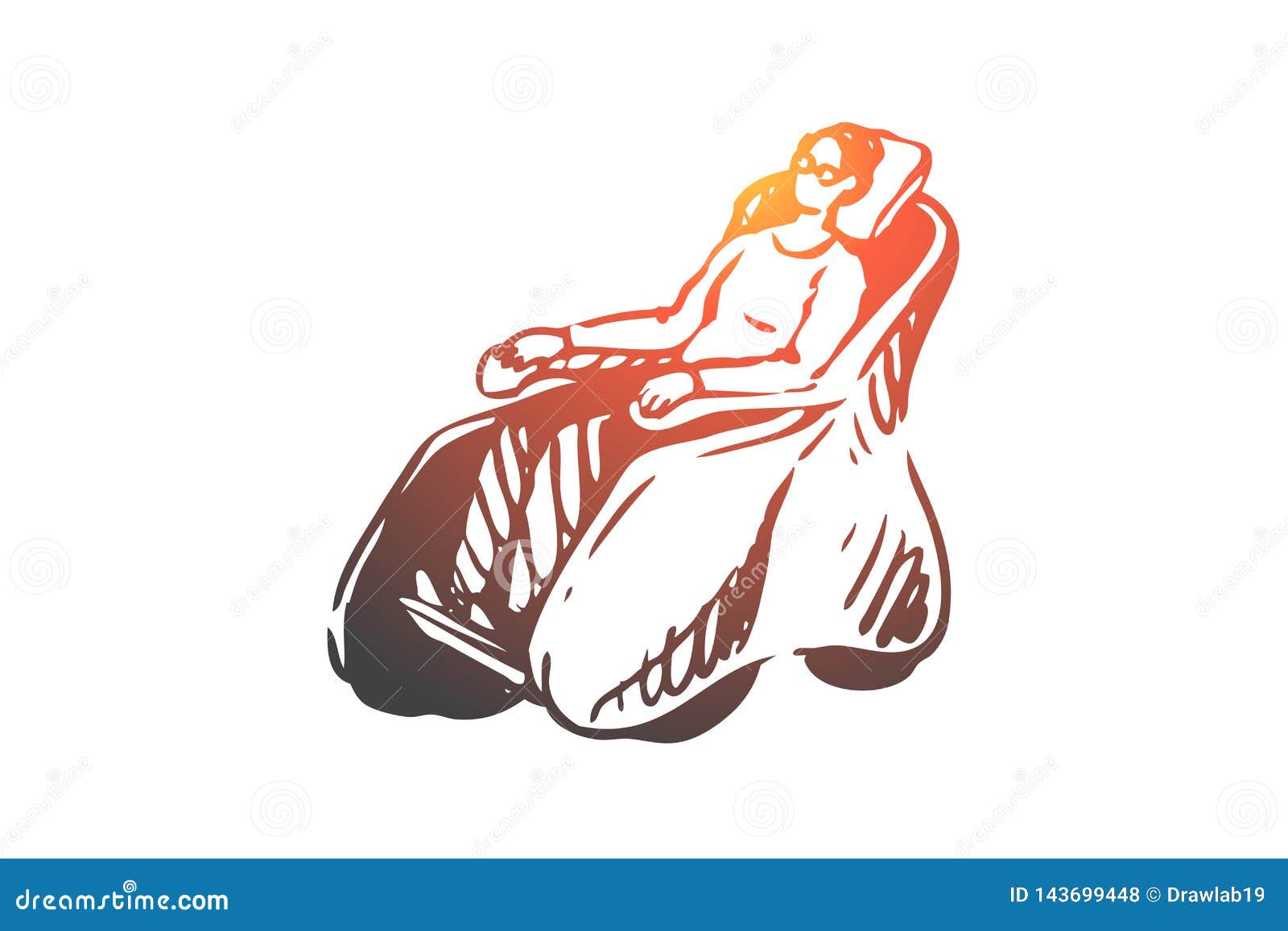 Virtual, Reality, Chair, Game, Simulation Concept. Hand Drawn Isolated ... Virtual, Reality, Chair, Game, Simulation Concept. Hand Drawn Isolated ...