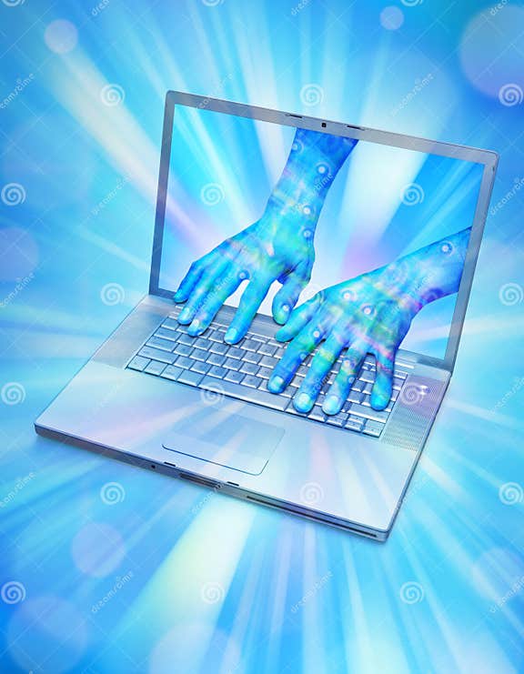 Virtual Reality Computer Avatar Stock Illustration - Illustration of ...