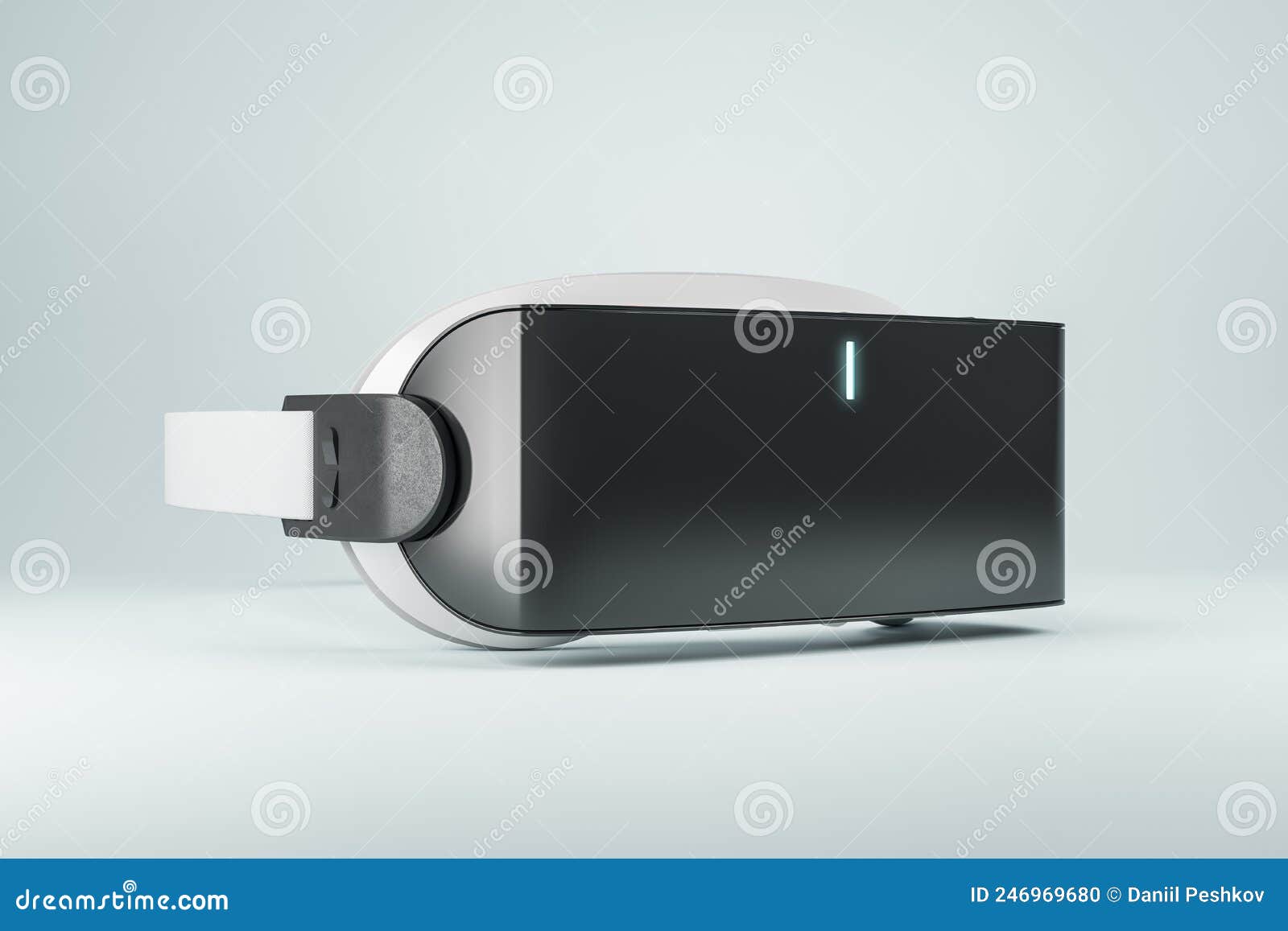 Virtual Reality Concept with Side View on Modern Black and White VR ...