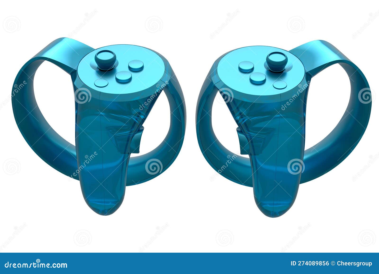 Virtual Reality Controller for Gaming in Style Glassmorphism or Frosted ...