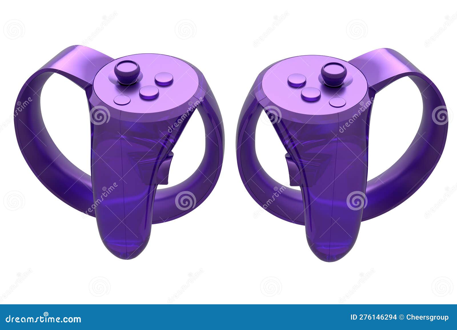 Virtual Reality Controller for Gaming in Style Glassmorphism or Frosted ...