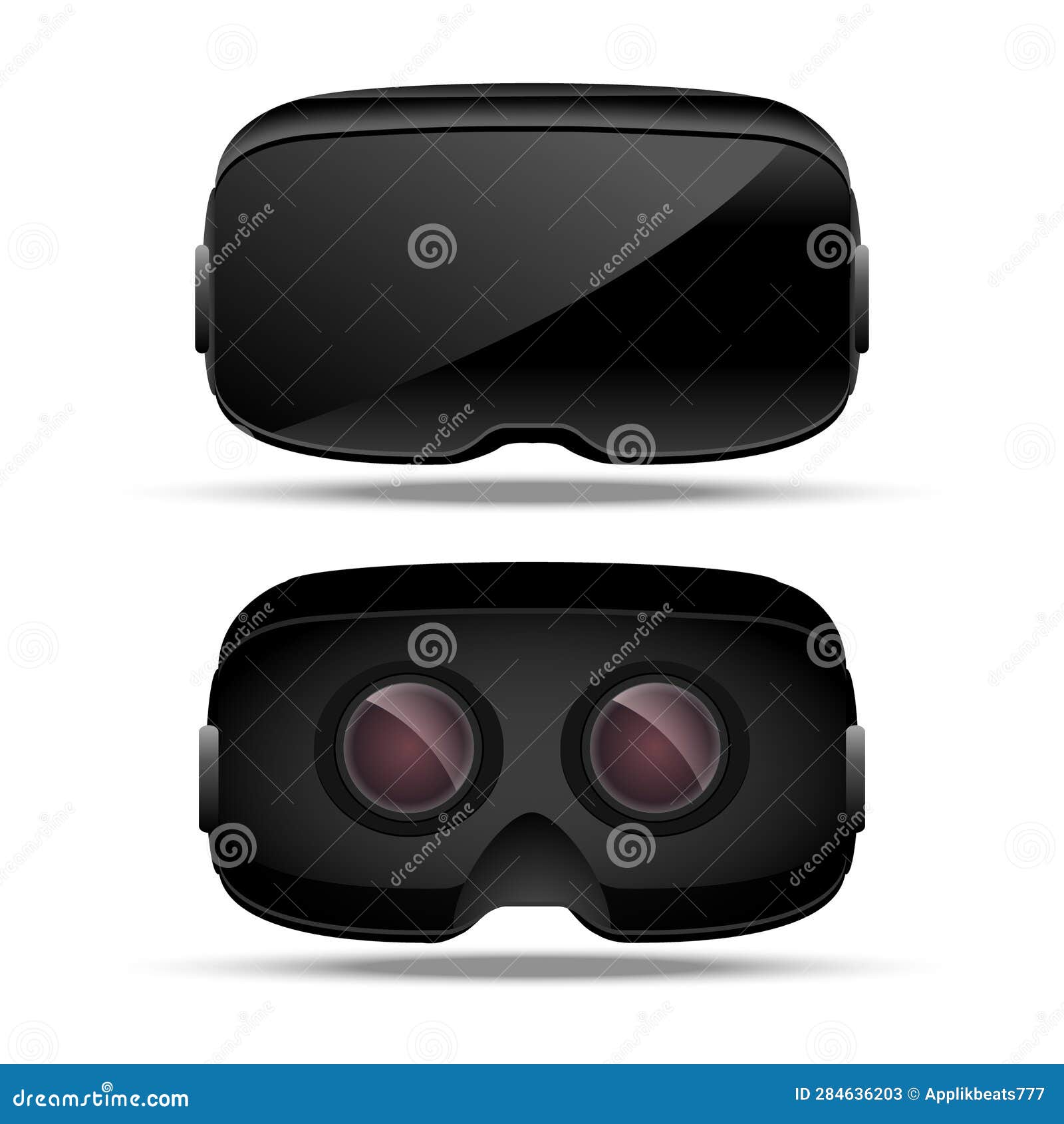 Virtual Reality 3d Concept Device. Digital Electronic Entertainment. VR ...