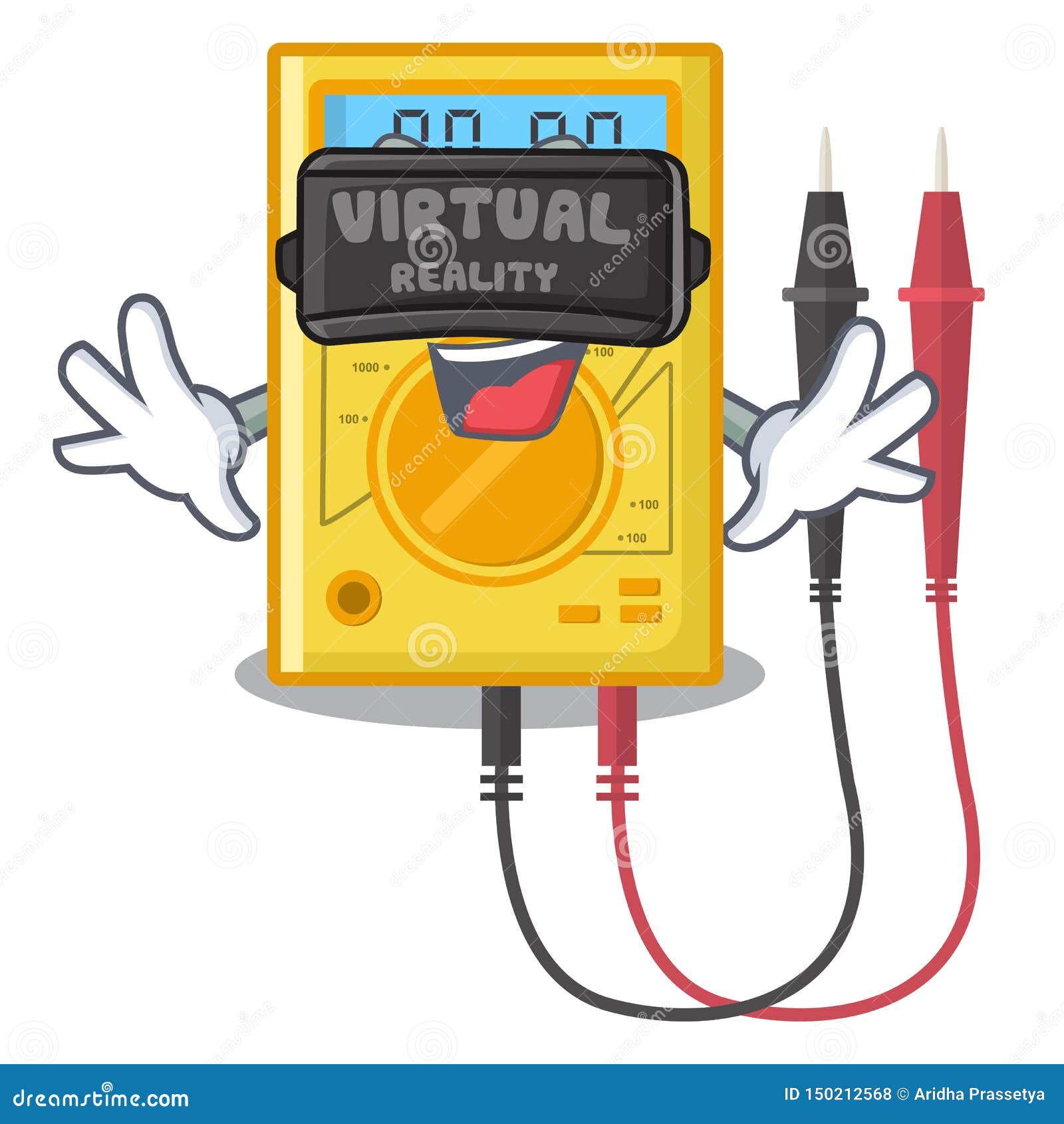 Virtual Reality Digital Multimeter Toys in Cartoon Shape Stock Vector ...