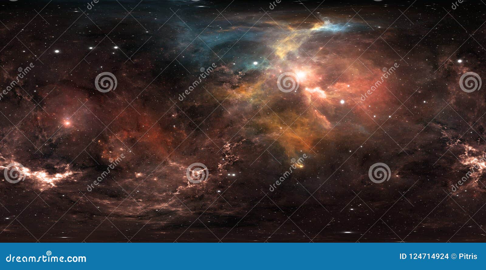 Virtual Reality Environment 360 HDRI Map. Space Equirectangular ...