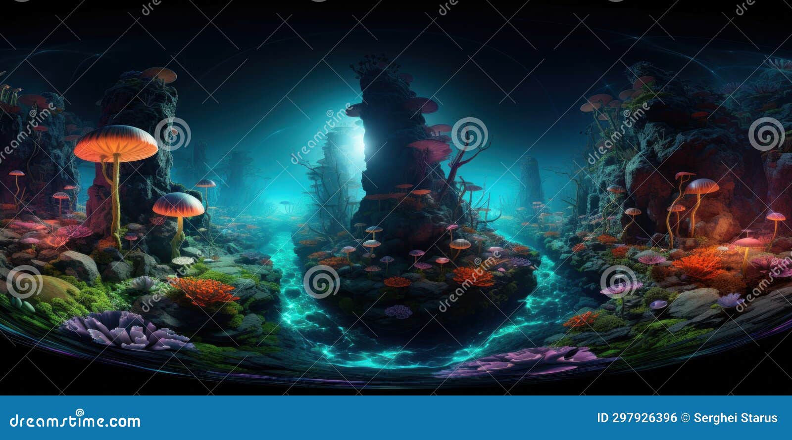 A Virtual Reality Experience of a Forest with Mushrooms and Plants, AI ...