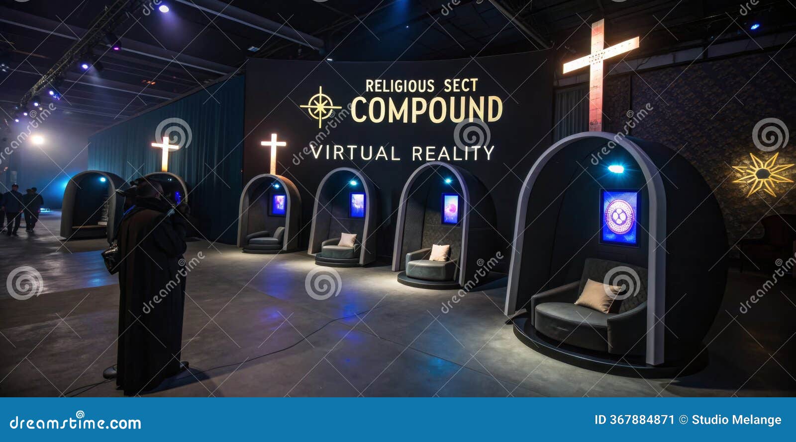 Religious Sect Flat Collage Vector Illustration | CartoonDealer.com ...