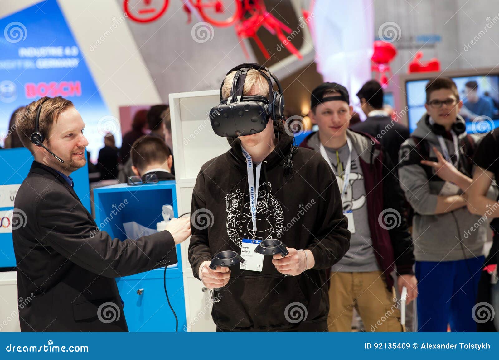 Virtual Reality Experience on Software AG Stand on Exhibition Fair ...