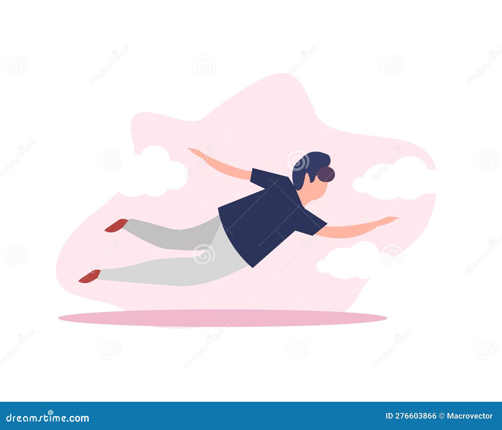 Virtual Reality Flat Illustration Stock Vector - Illustration of ...