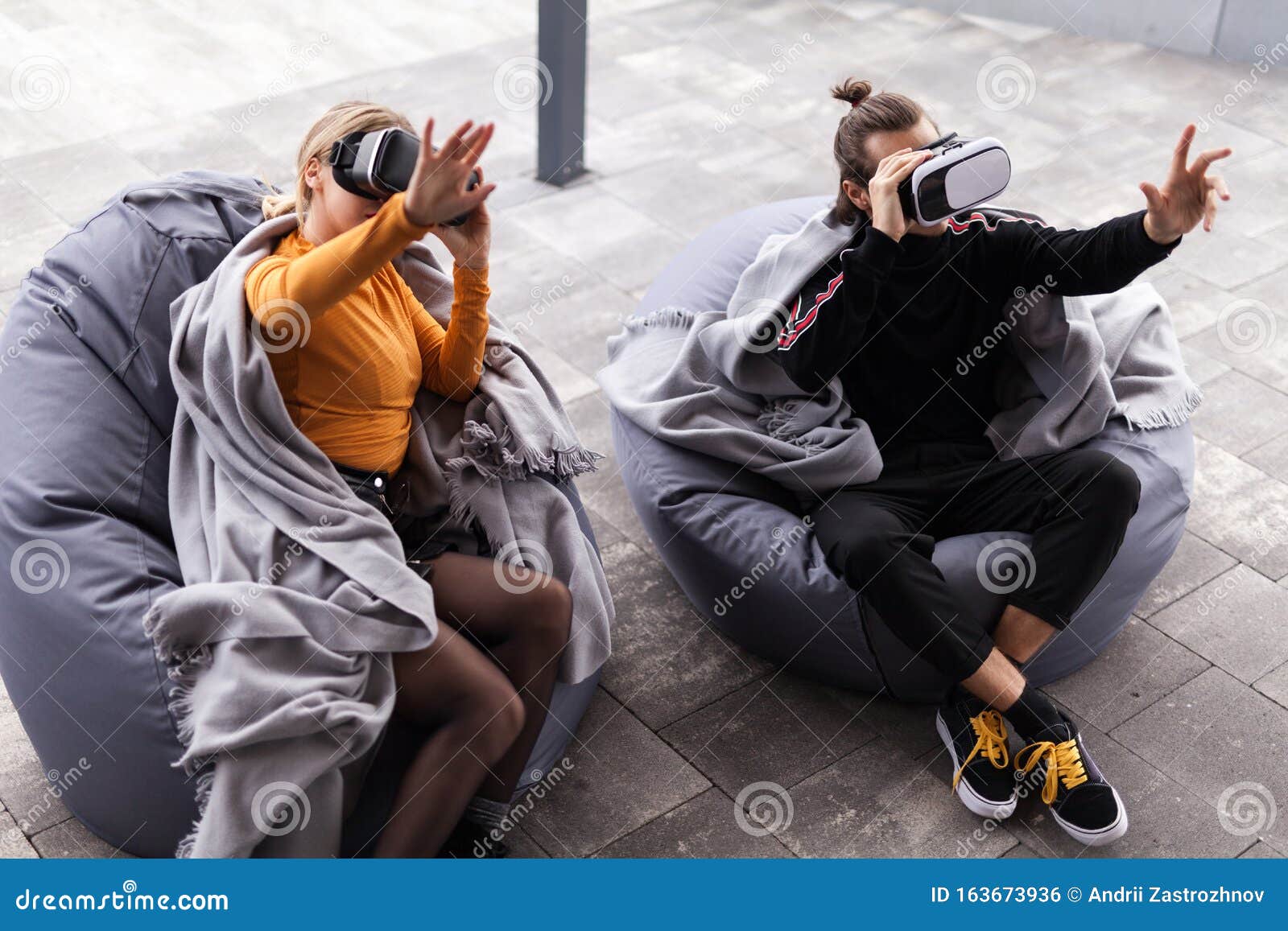 Virtual Reality Game, VR Technology. Smart Home Stock Photo - Image of ...