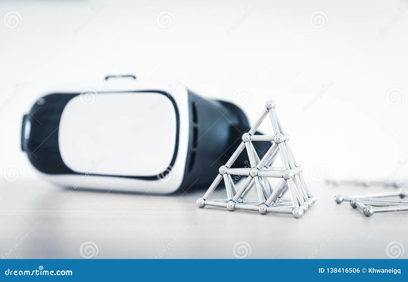 Virtual Reality Glasses of Future Technology Equipment with Metal Model ...