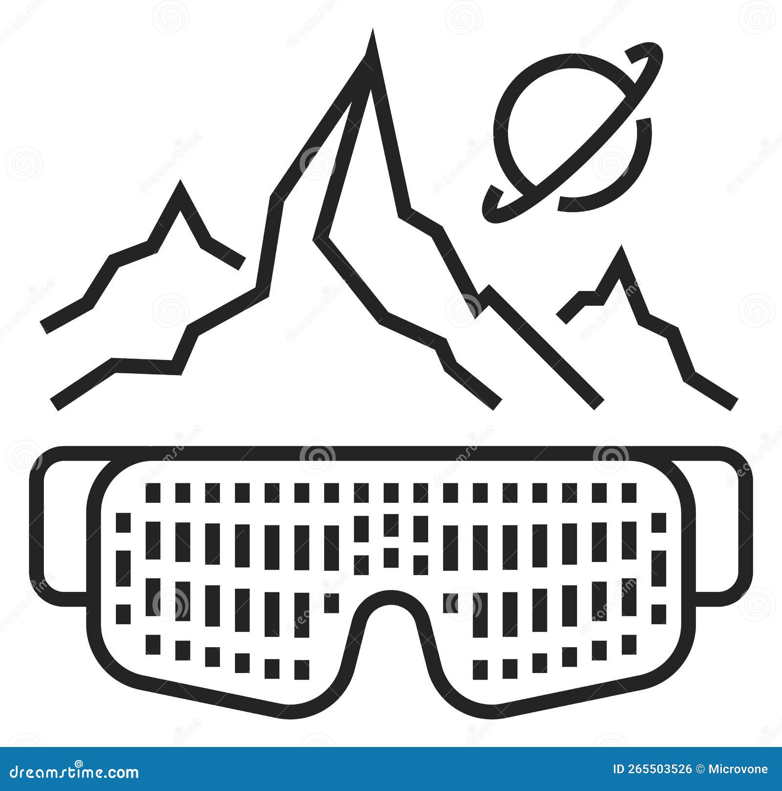 Virtual Reality Glasses Icon. Technology Linear Symbol Stock Vector ...