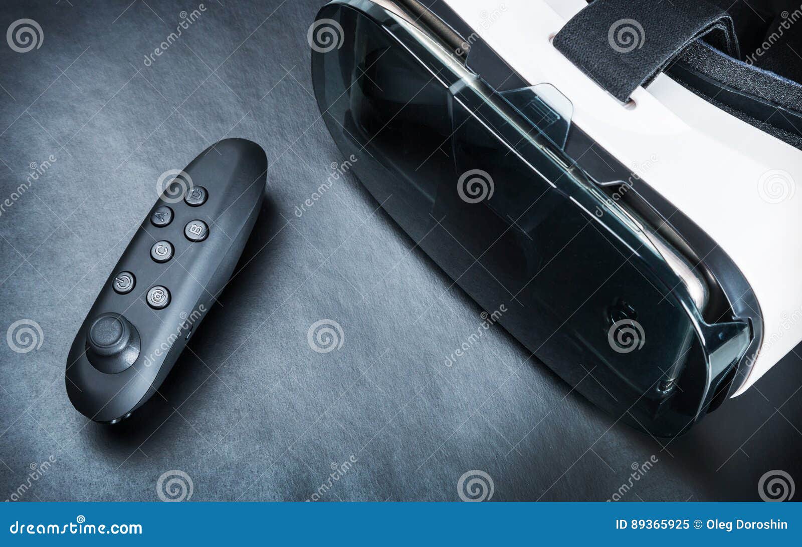 Virtual Reality Glasses and Remote Control for Games Stock Image ...