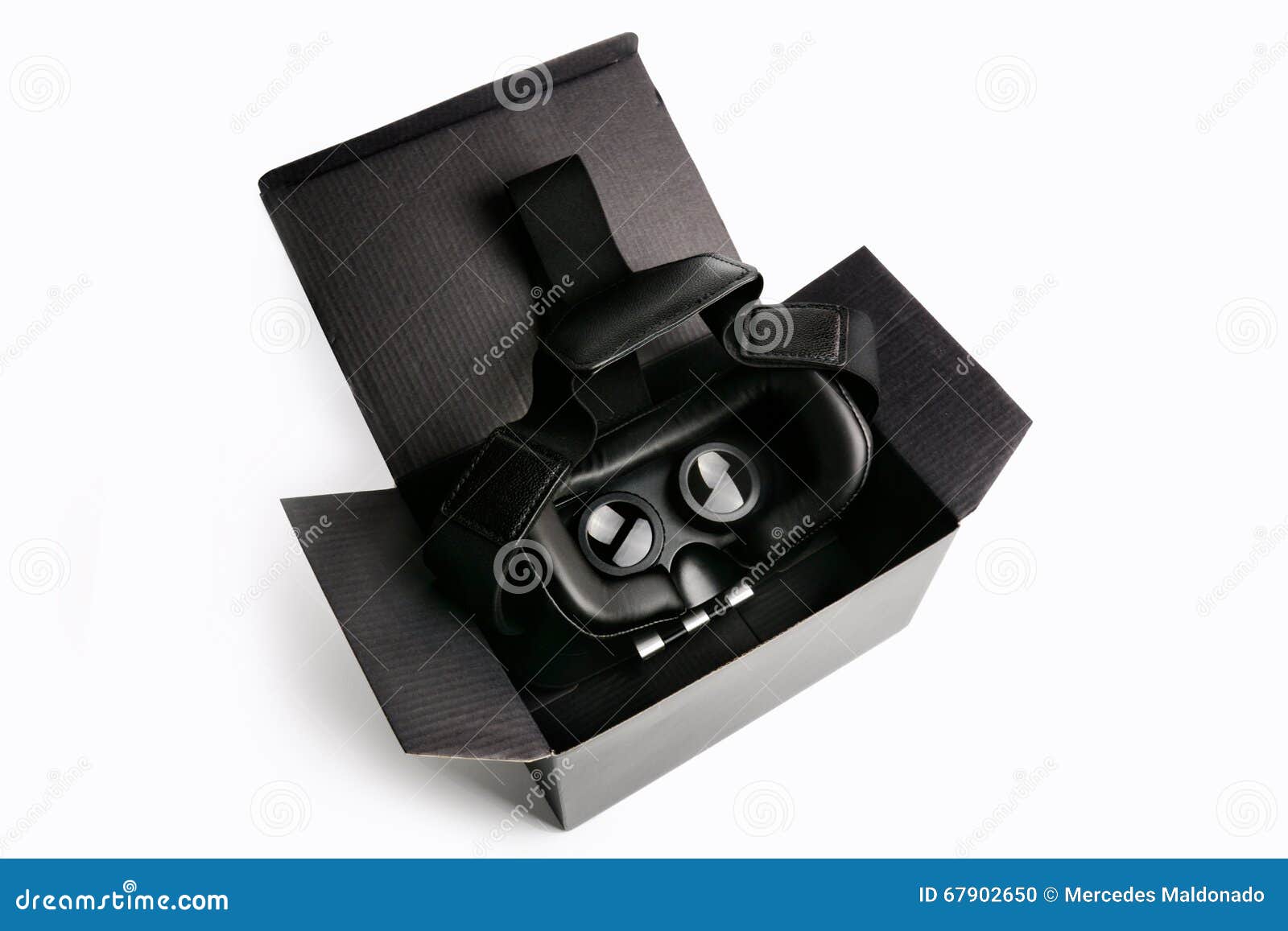 Virtual Reality Glasses Virtual Reality Goggles, Inside a Black Stock ...
