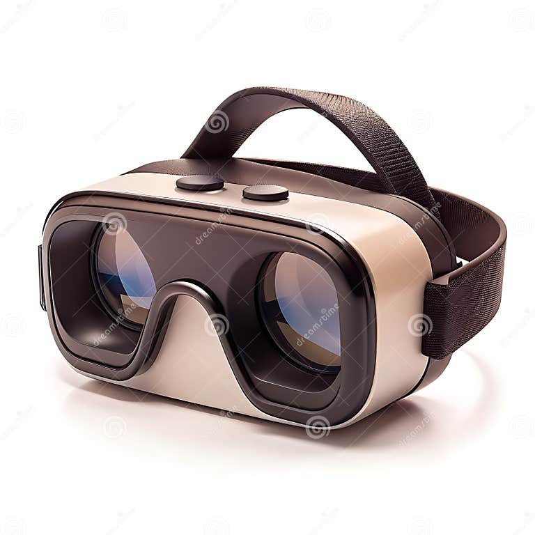 Virtual Reality Googles Headset, Vr Googles Isolated on a White ...