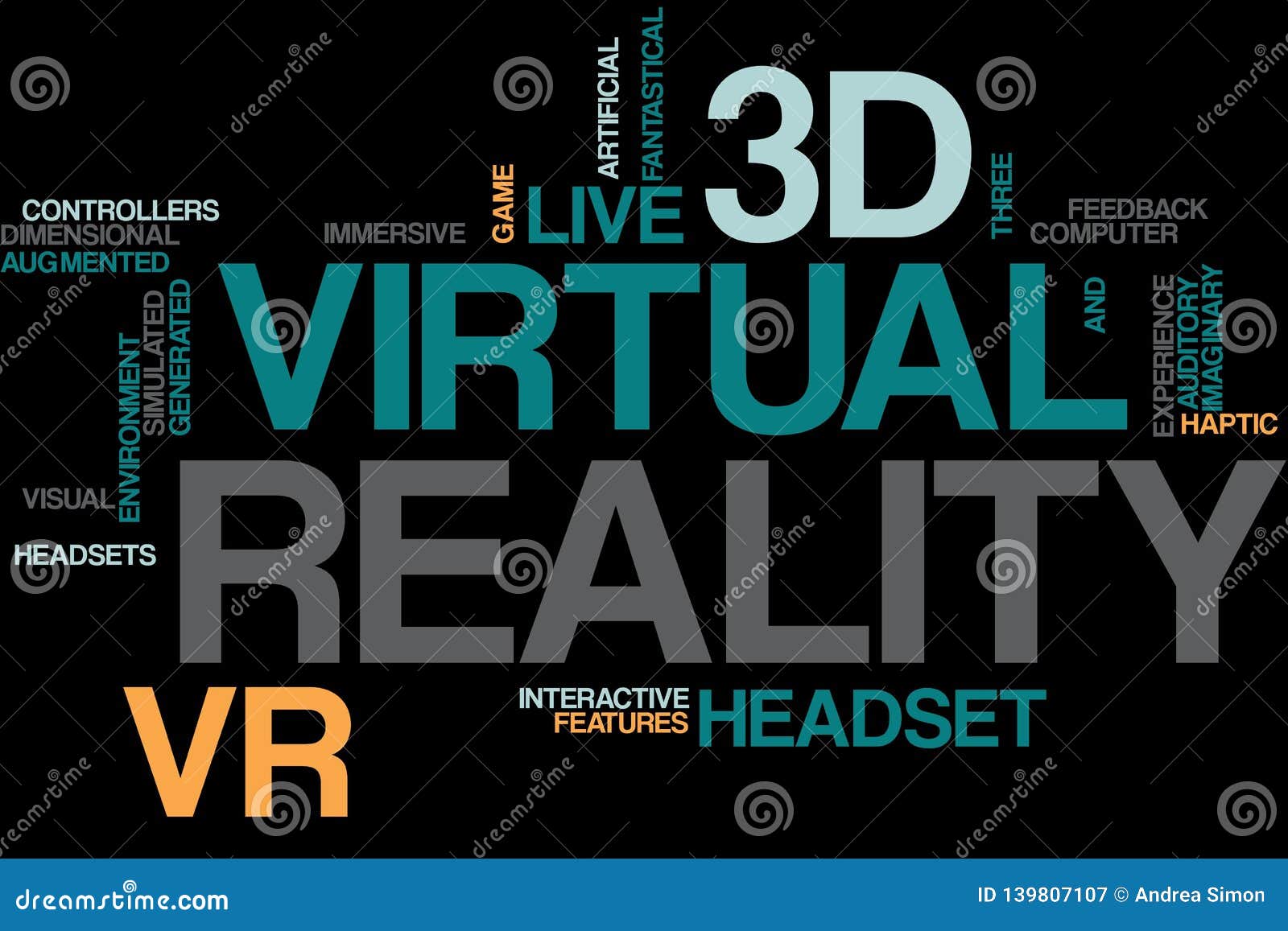 Virtual reality graphic stock illustration. Illustration of background ...