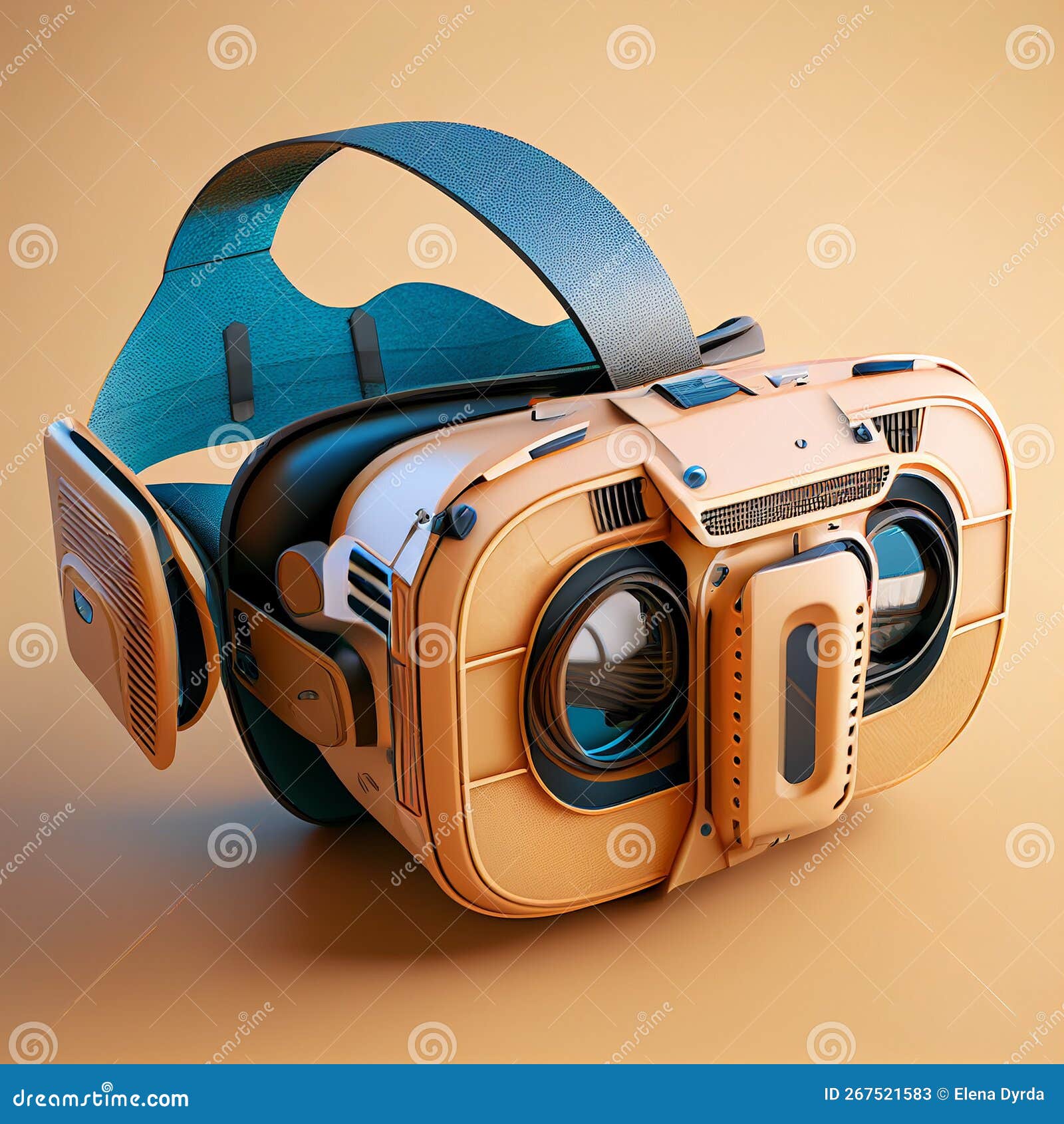 Virtual Reality Headset, 3D Render Style, Futuristic, AI Generated ...