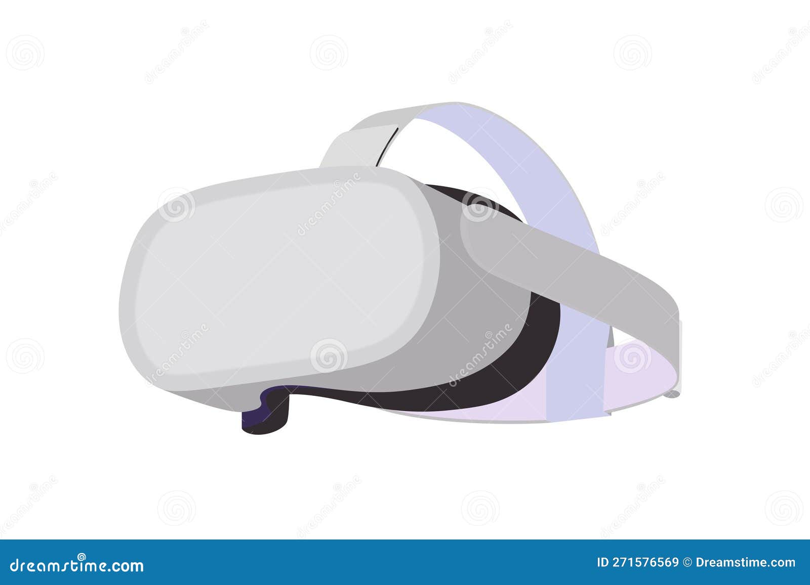Virtual Reality Headset 3D VR for Meta Quest 2 Advanced Vector ...