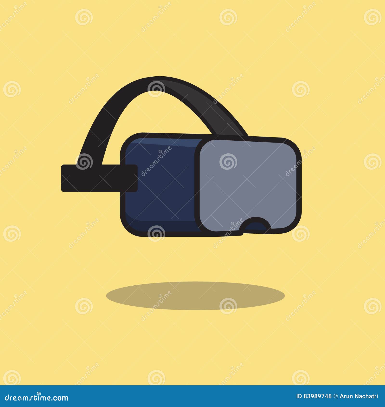 Virtual Reality Headset Icon Stock Vector - Illustration of gadget ...