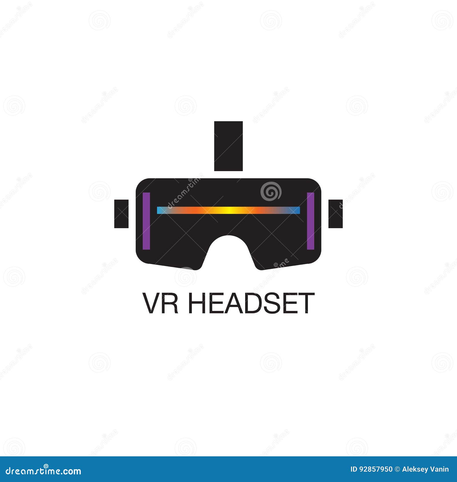 Virtual Reality Headset Icon Vector, Solid Logo Illustration, Pictogram ...