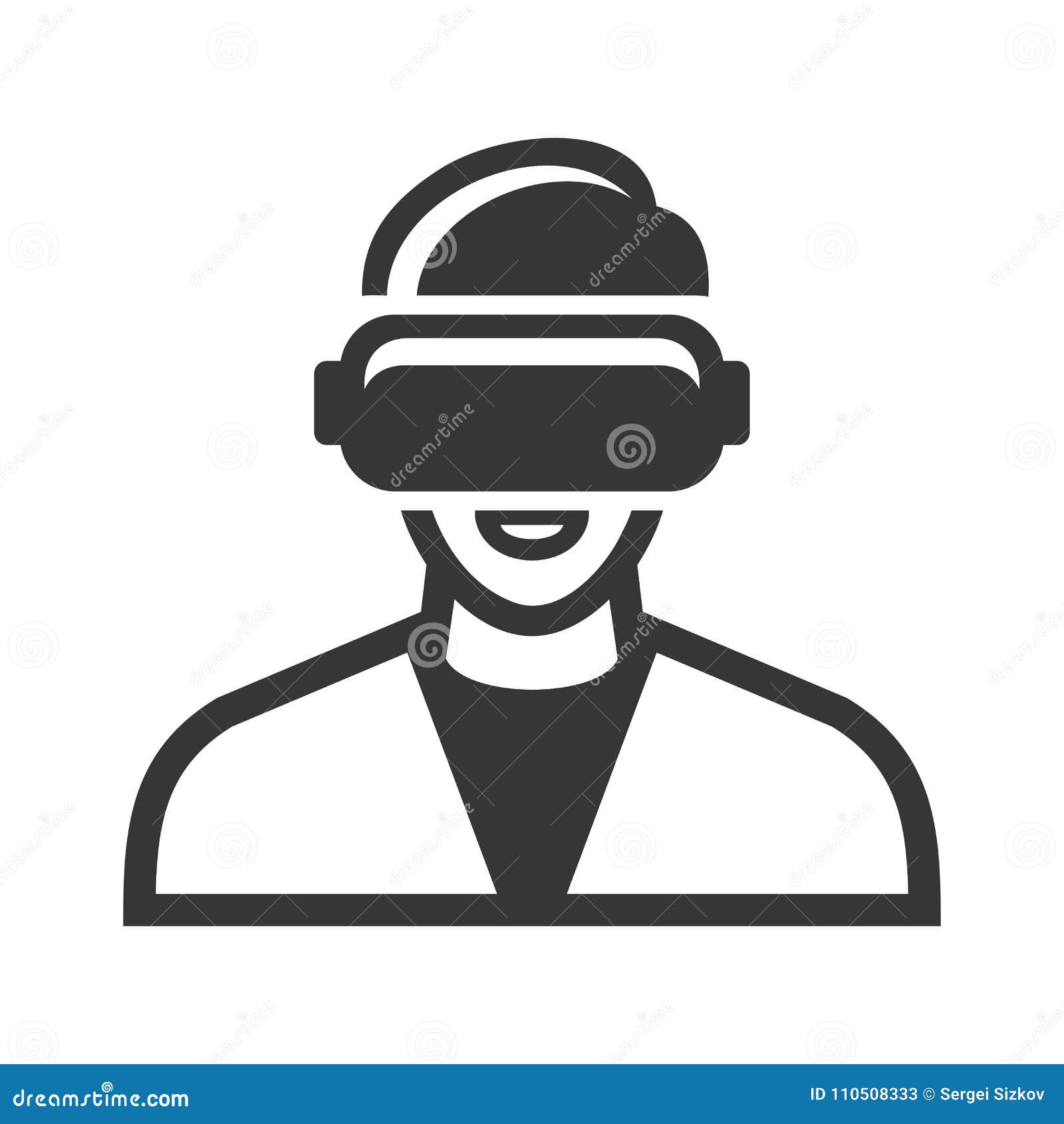 VR Headset Icon Vector Virtual Reality Symbol For Graphic Design, Logo ...