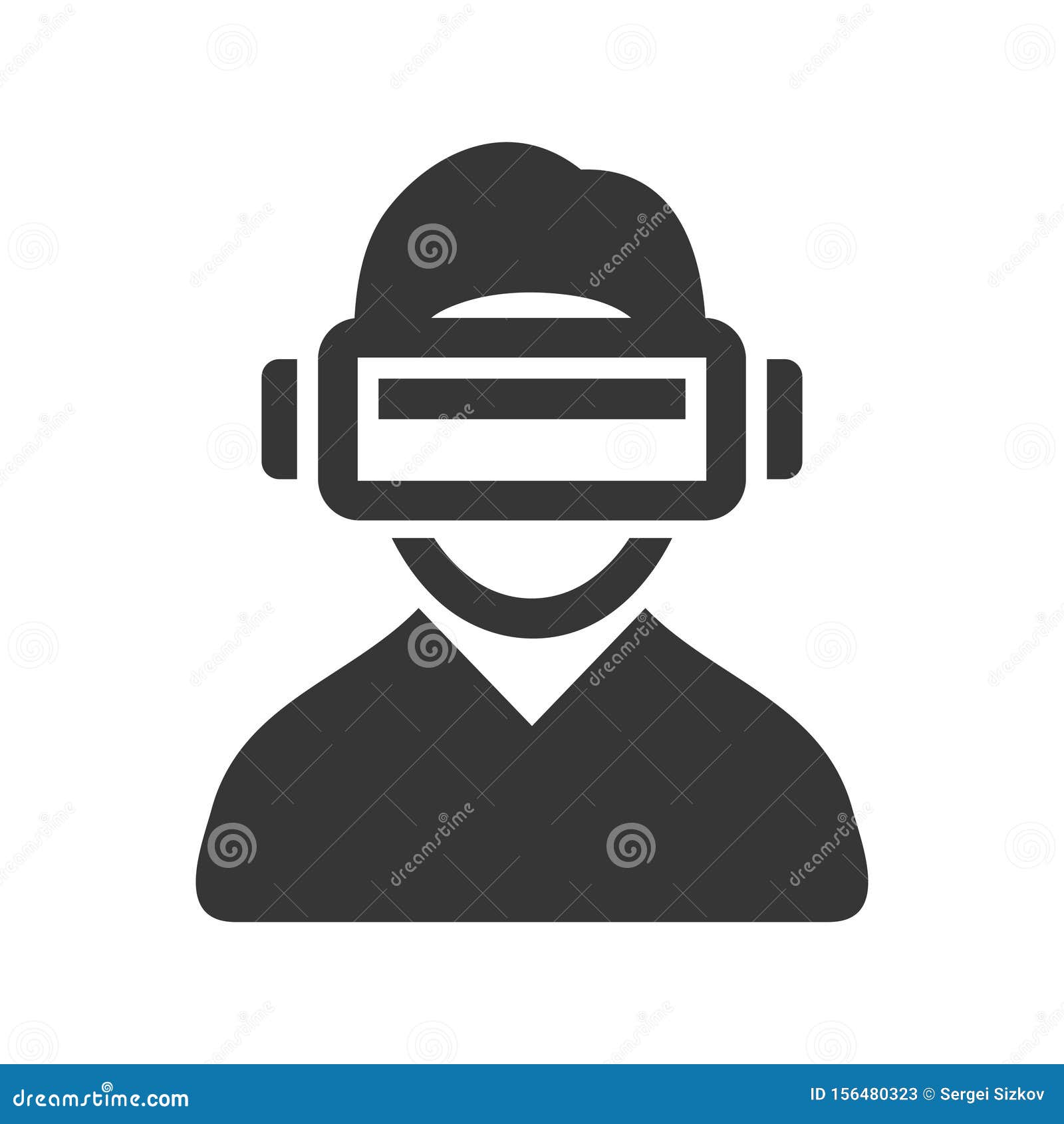 Virtual Reality Headset Icon on White Background. Vector Stock Vector ... Virtual Reality Headset Icon on White Background. Vector Stock Vector ...