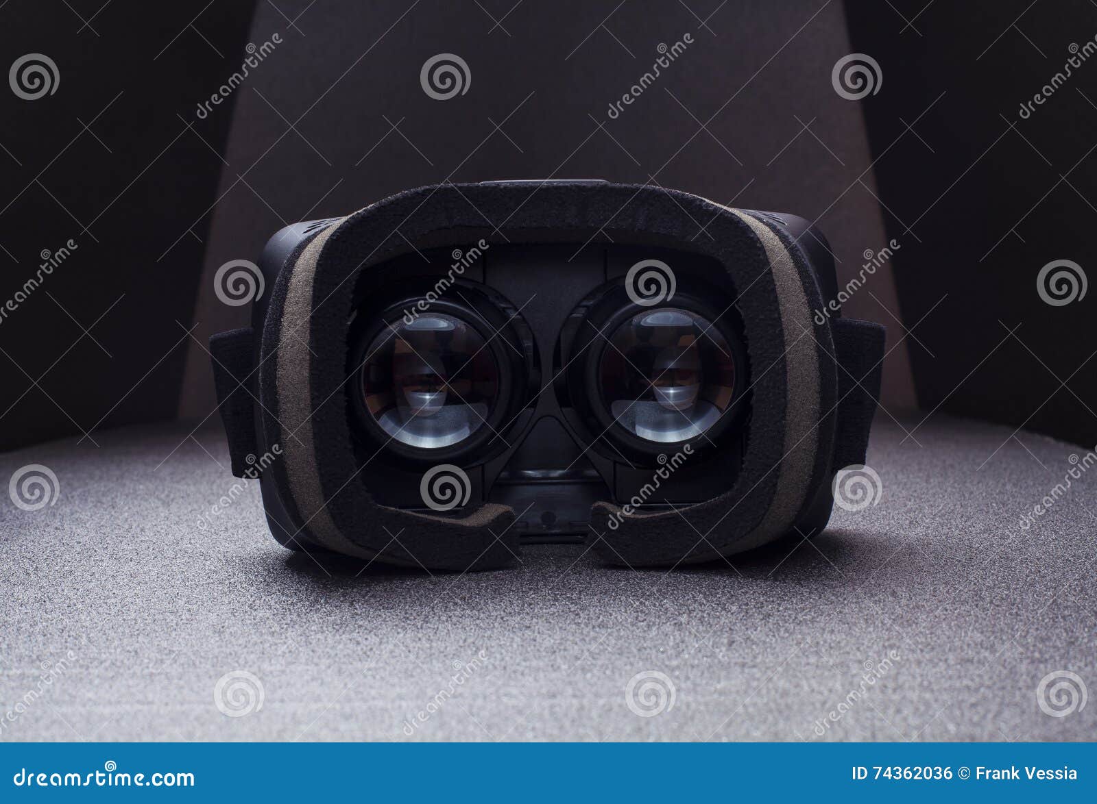 Virtual Reality Headset, Inside View, Glasses, Dramatic Light Stock ...
