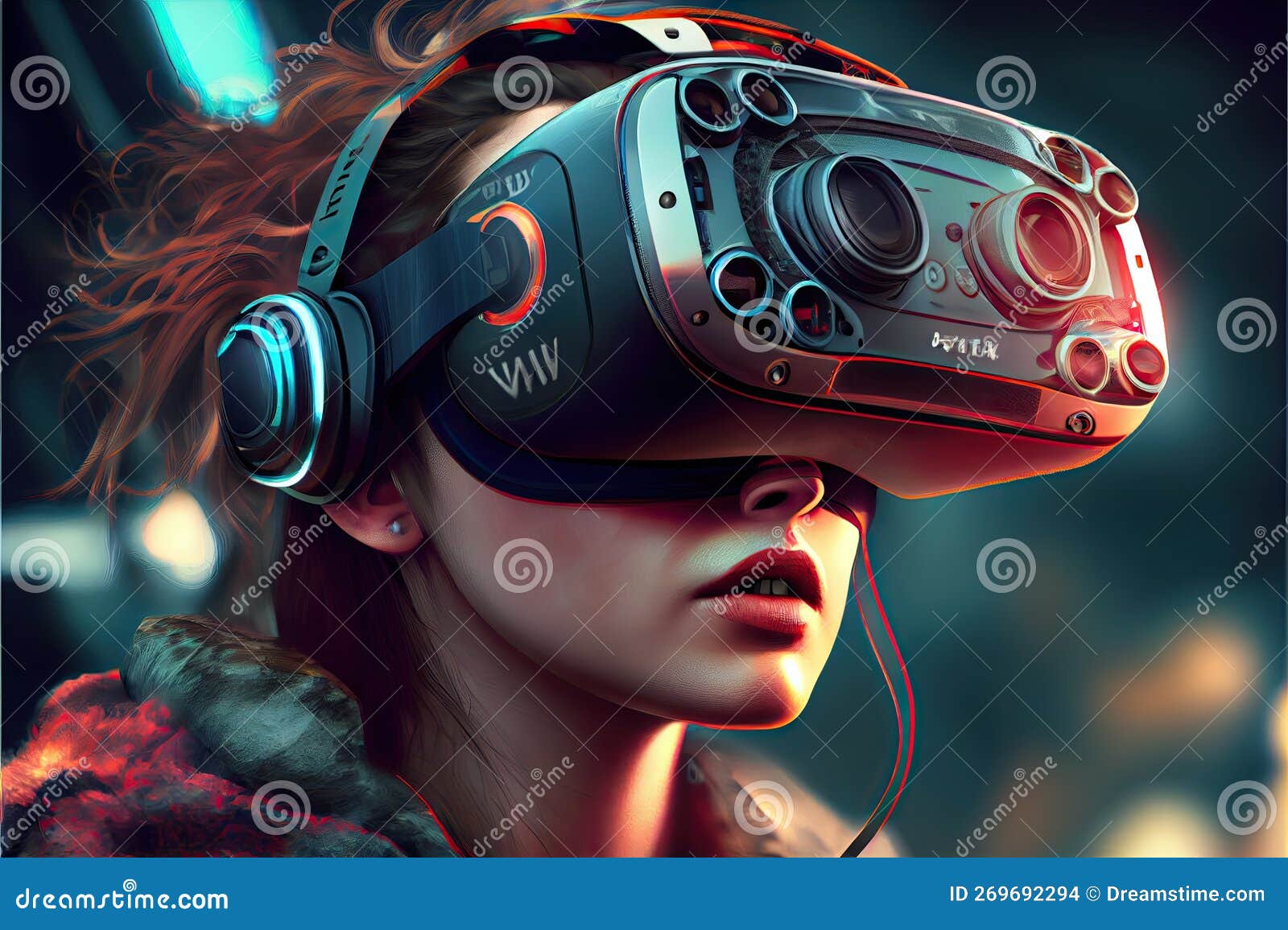 Virtual Reality Headset - Metaverse - Meta Technology - Generative Ai ...