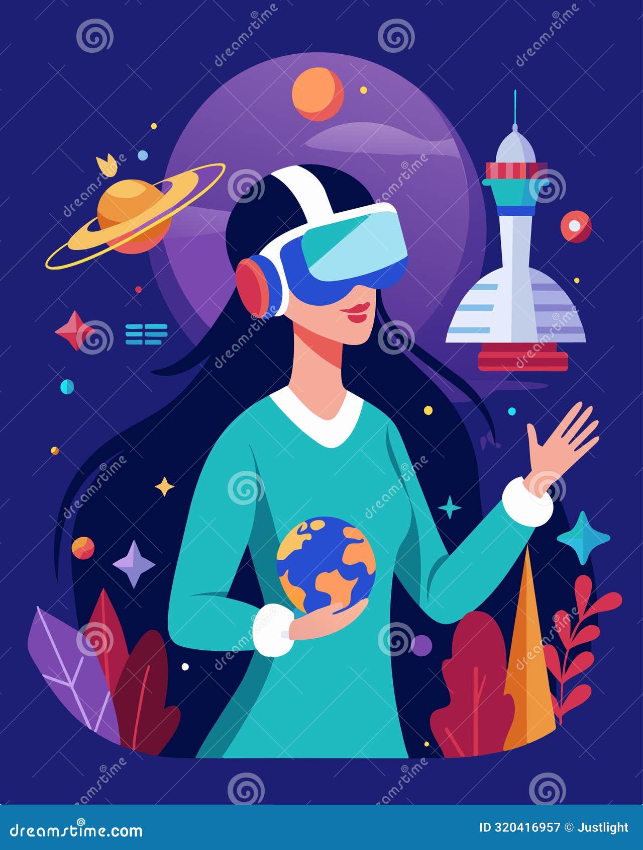 The Virtual Reality Headset Transported Her Mind To Another World ...