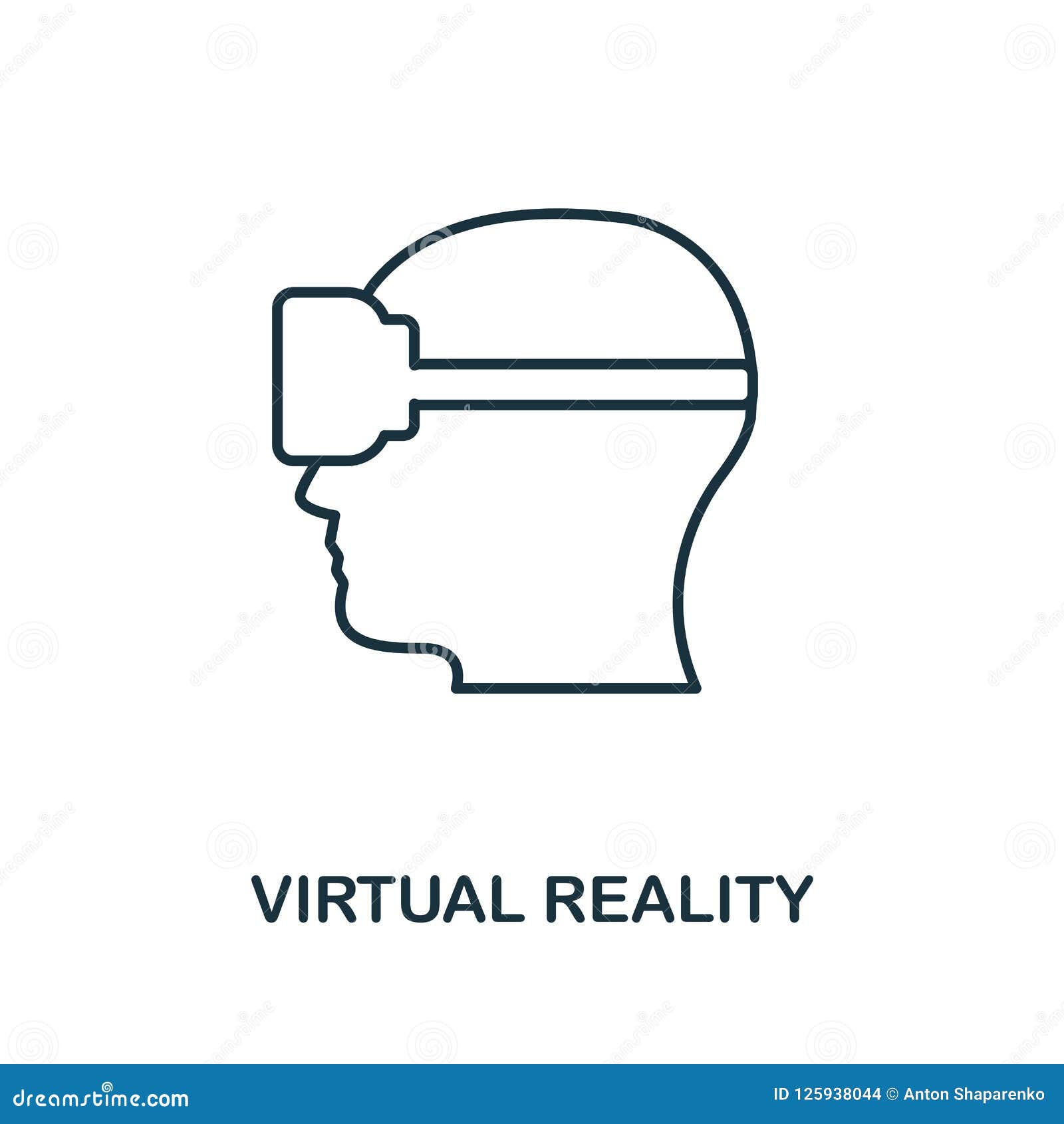 Virtual Reality Icon. Monochrome Style Design from Visual Device Icon ... Virtual Reality Icon. Monochrome Style Design from Visual Device Icon ...