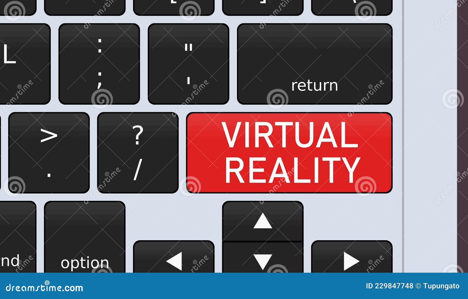 Virtual Reality Keyboard Special Key Stock Vector - Illustration of ...