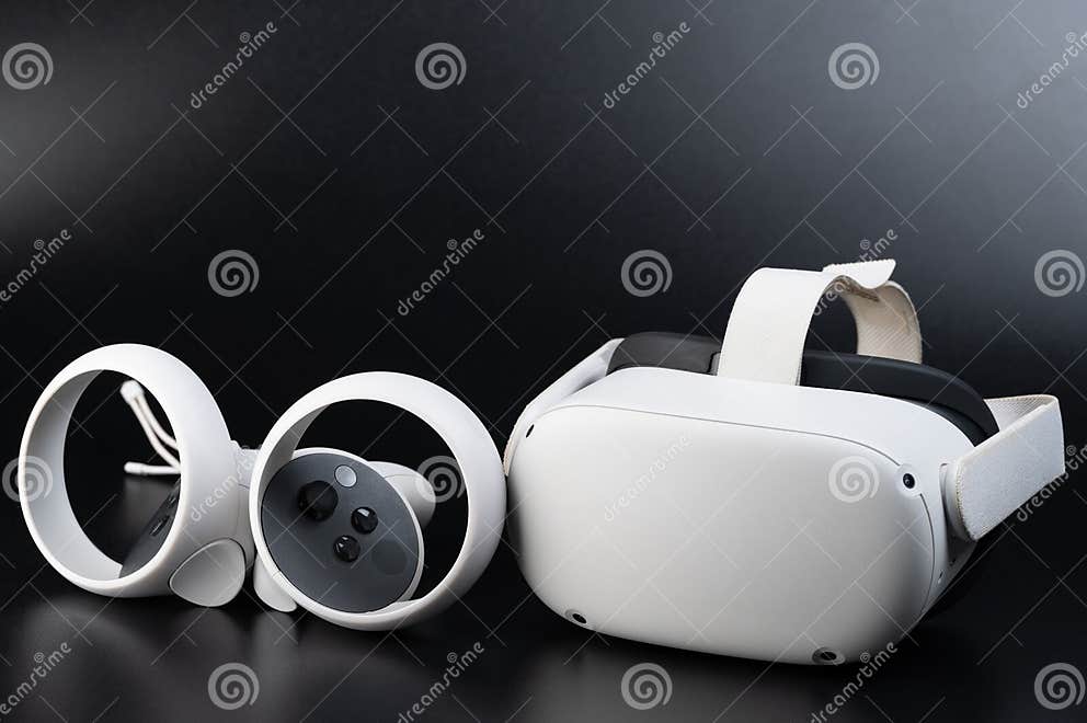 Virtual Reality Kit with Remote Controls Stock Image - Image of gadget ...