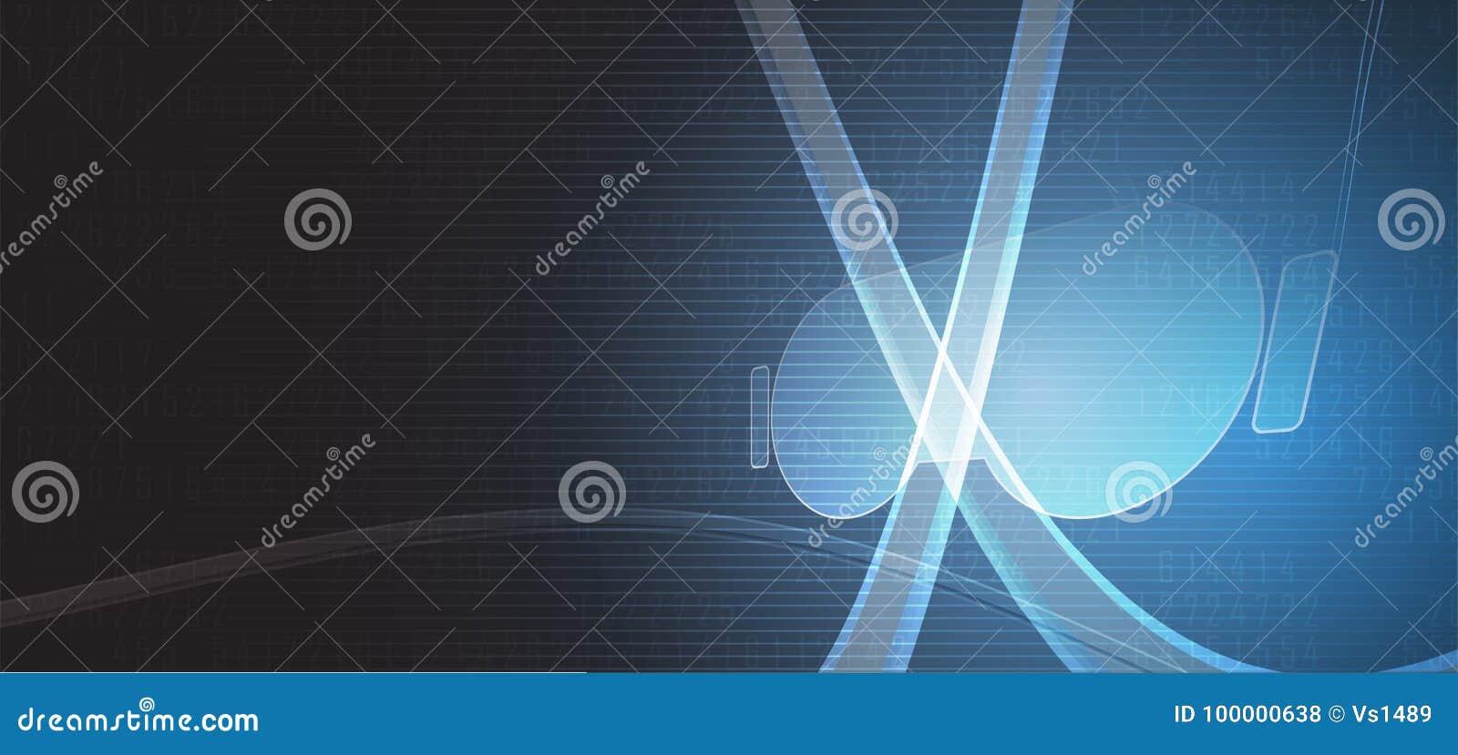 Virtual Reality in Life Future Technology Background Stock Vector ...