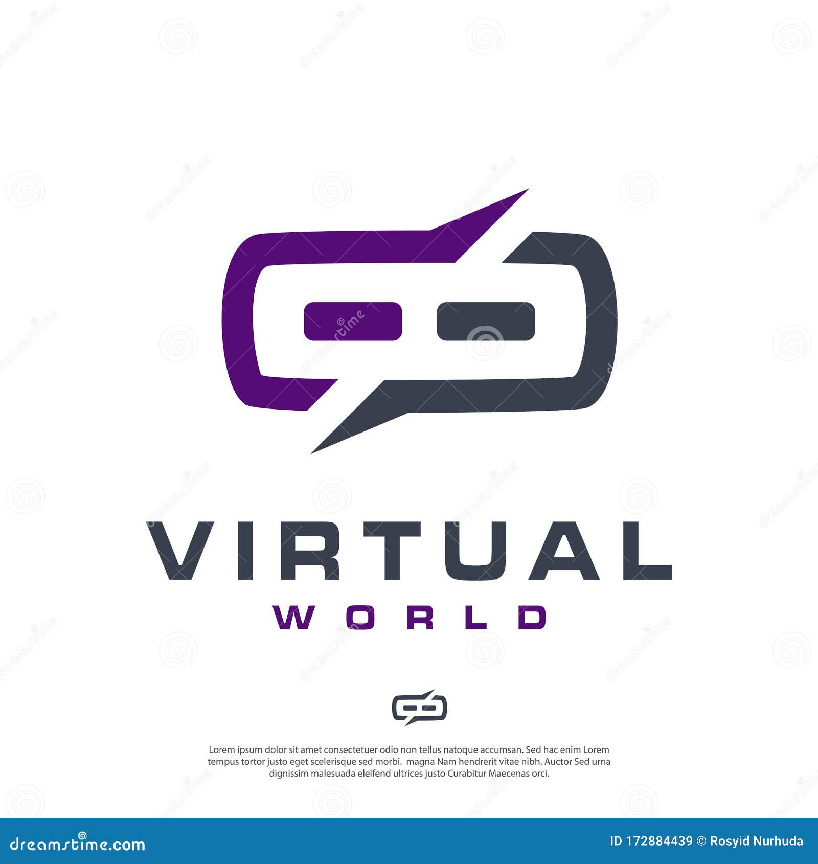 Virtual Reality Logo Vector, Modern Minimalist Stock Vector ...