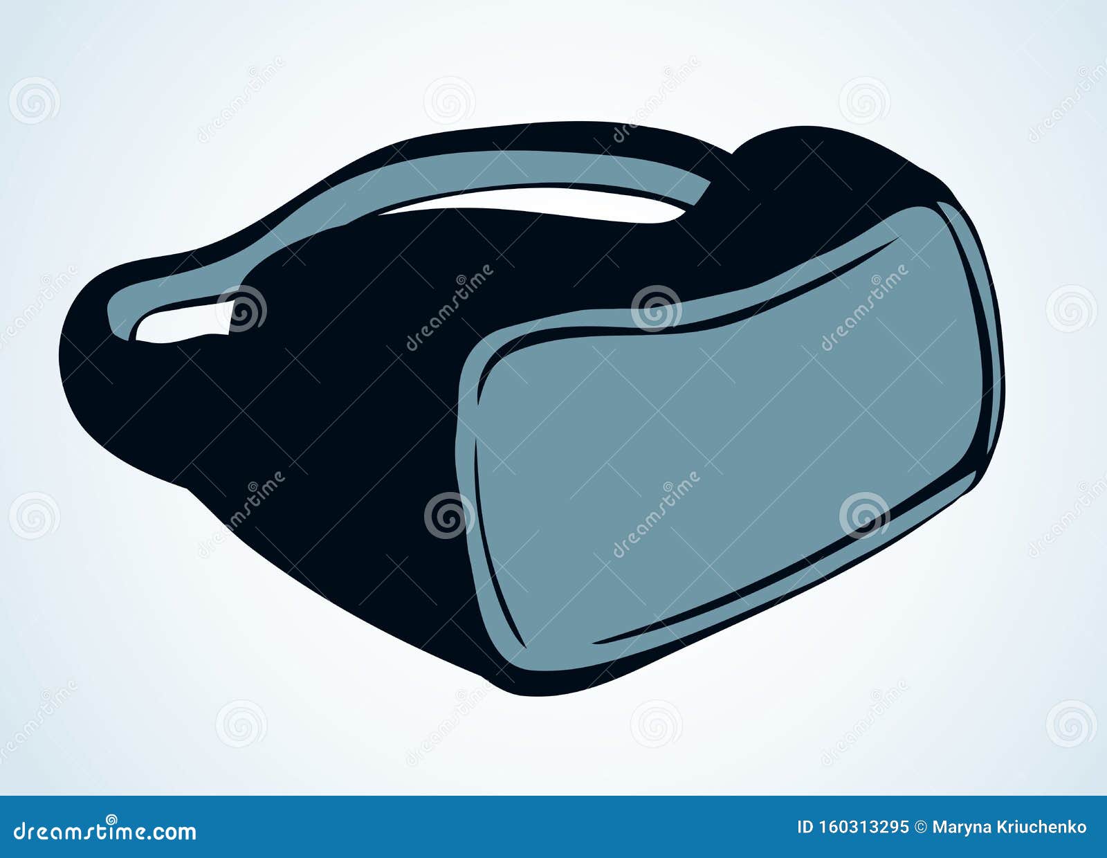 Virtual Reality Mask. Vector Drawing Stock Vector - Illustration of ...