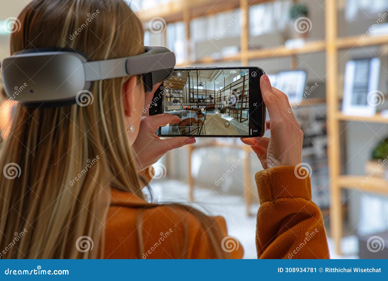 Virtual Reality Mockup Interior Design and Screen Mockup for Creative ...