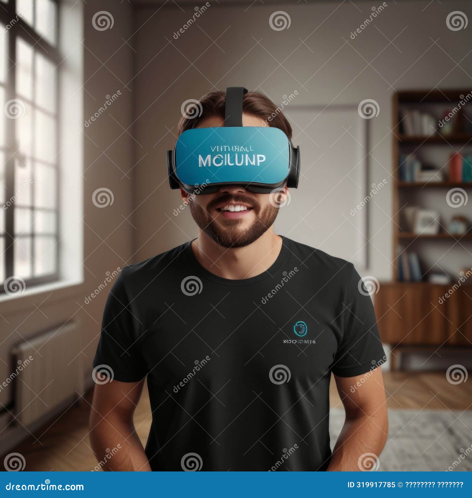 Virtual Reality Mockup,screen Mockup. Virtual Reality Goggles Stock ...